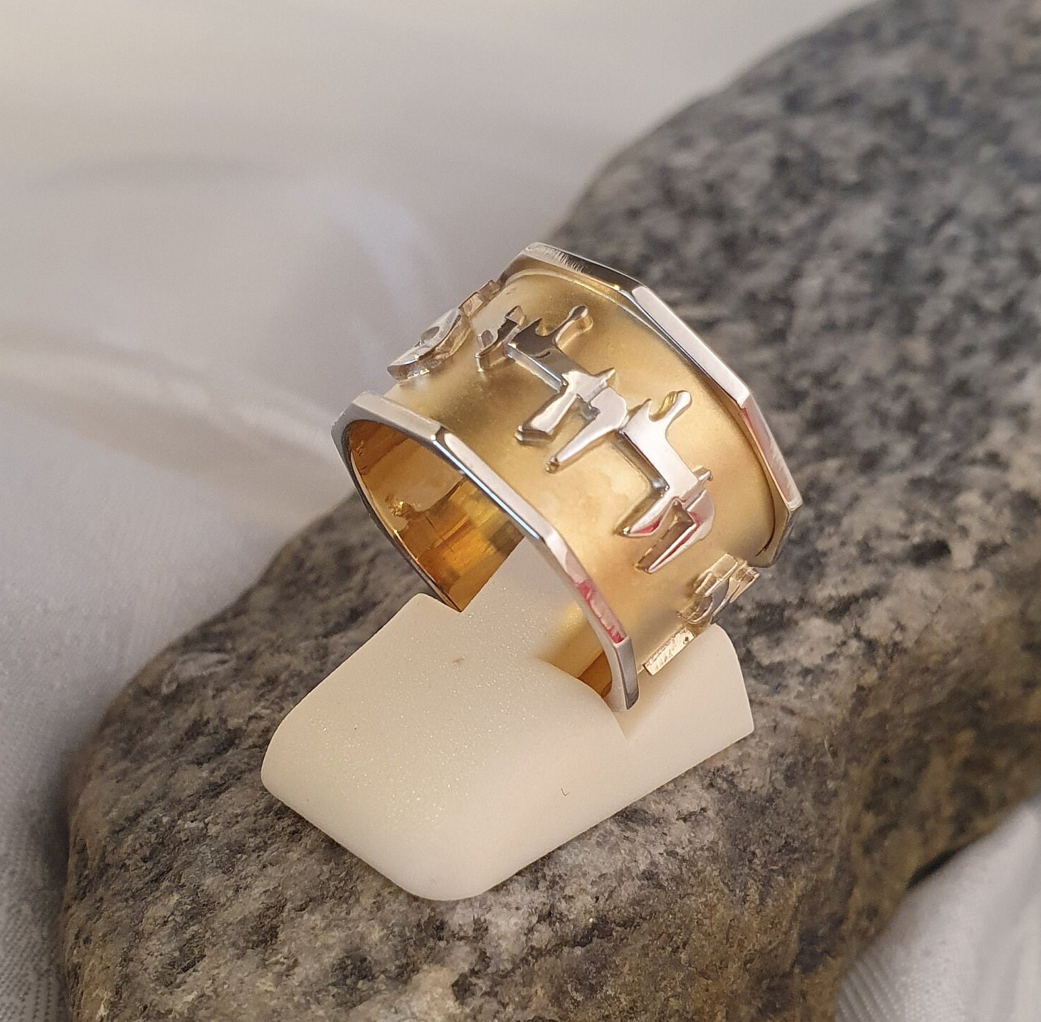 14k Gold Ani Ledodi Ring, Hebrew Ring, Israeli Ring, Made in Israel - Etsy