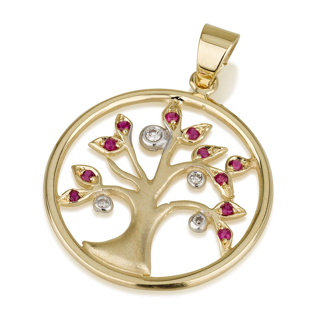 14k Gold Tree of Life Necklace Tree of Life Kabbalah - Etsy