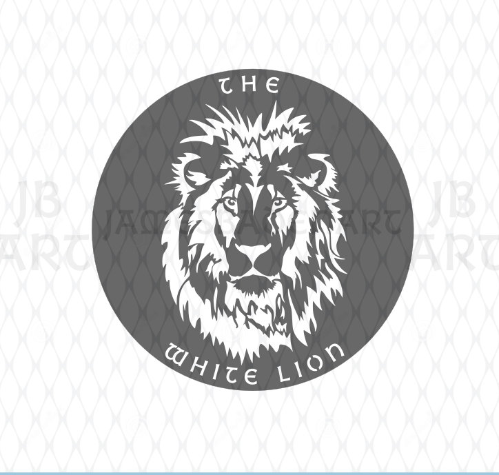 The White Lion Pub Sign SVG PNG DXF Cut File for Cnc Plasma Cutting ...