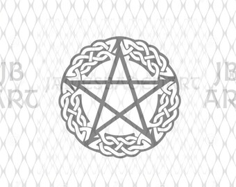 Pentacle Star Elements SVG PNG - Etsy