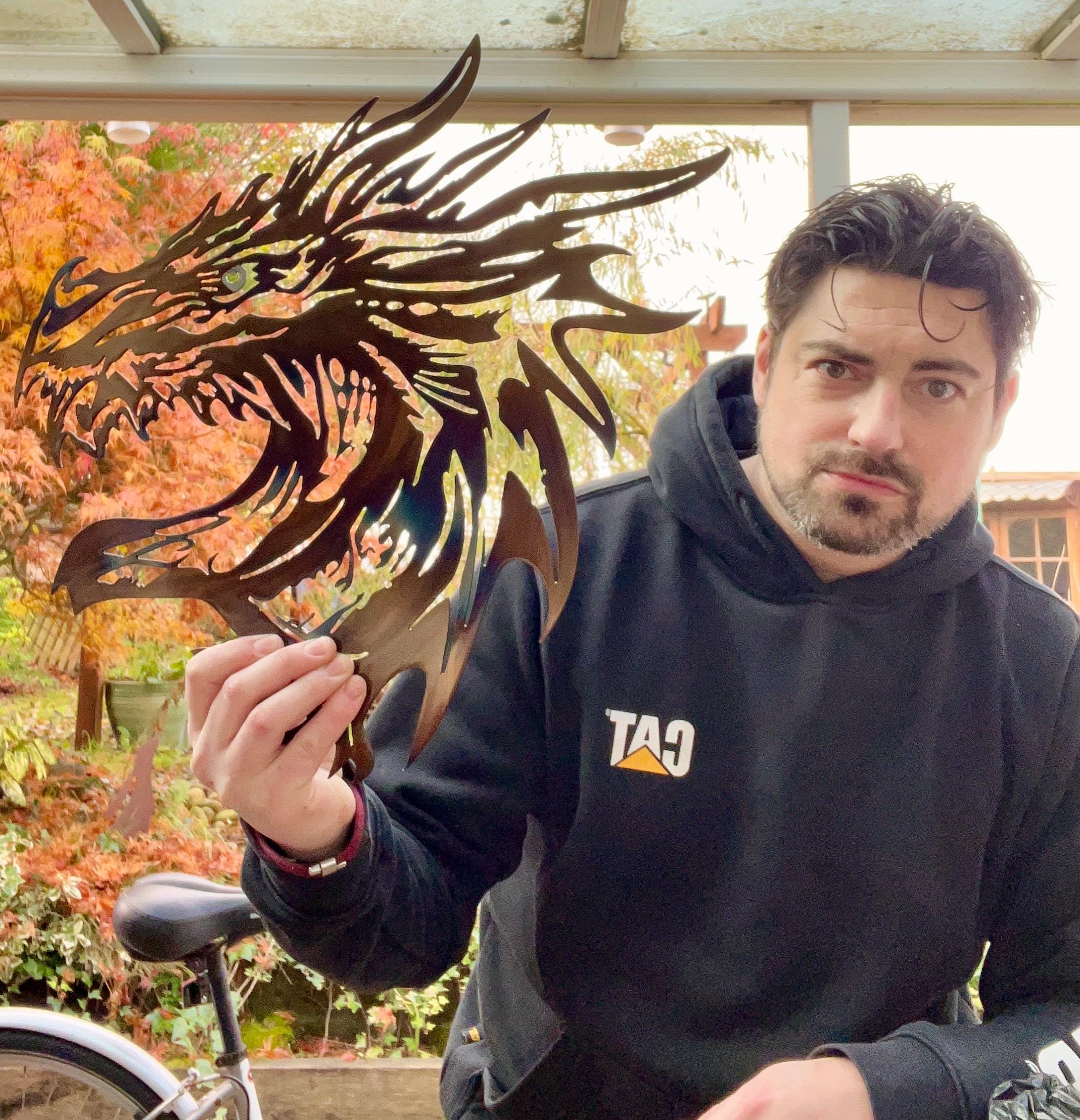 Dragon Head SVG PNG DXF Cut File for Cnc Plasma Cutting, Routing ...