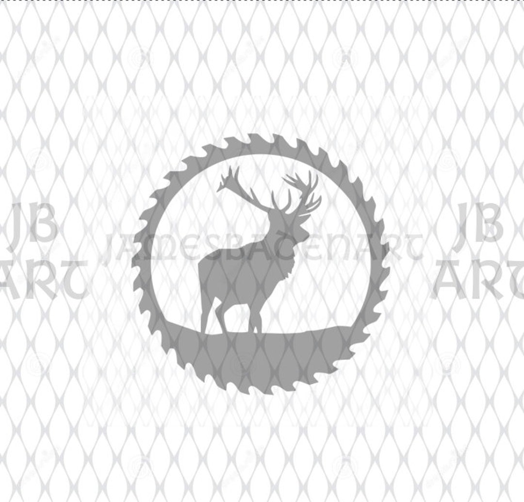 Stag Sawblade SVG PNG DXF Cut File for Cnc Plasma Cutting, Routing ...