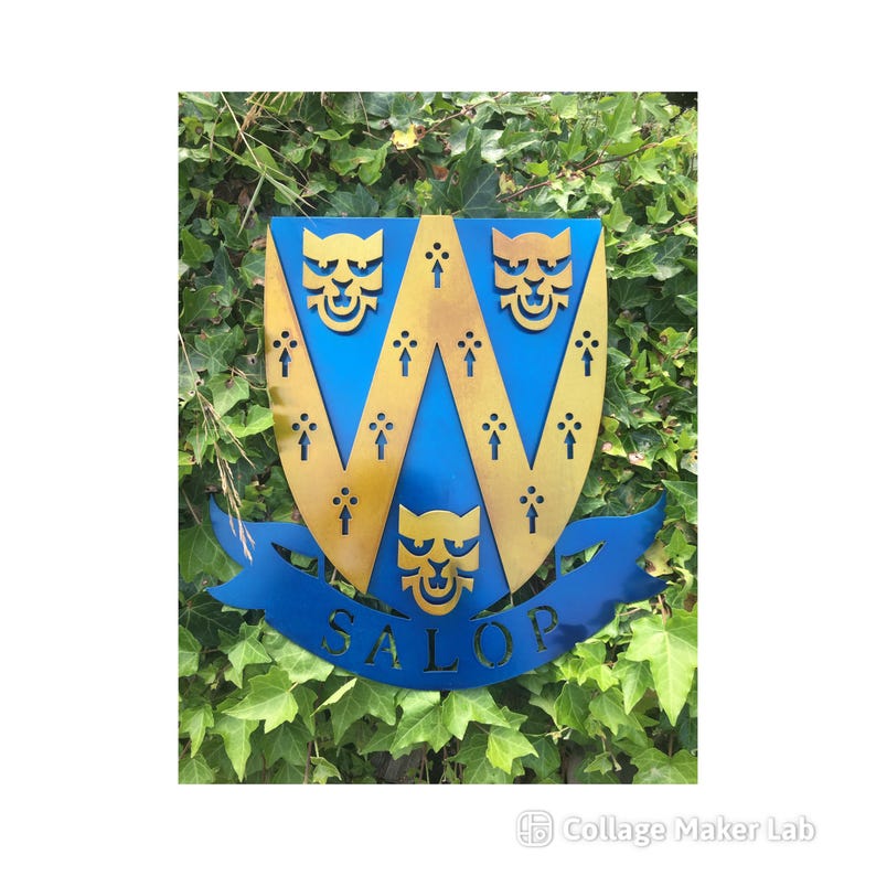 Shropshire Salop Shield Cut File SVG Vector Cut Path PNG Plasma Cutter ...