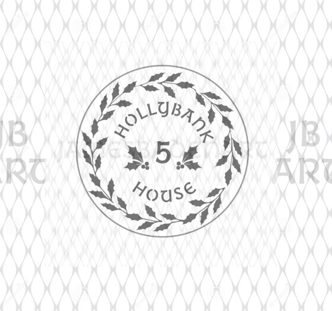 Holly Wreath Sign SVG PNG - Etsy