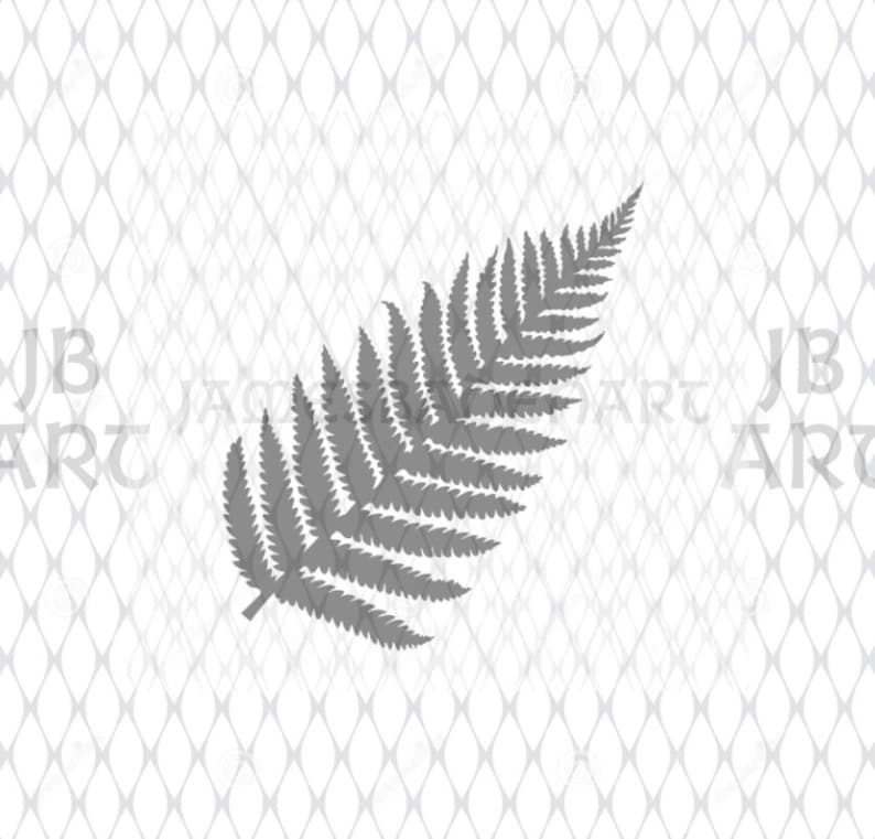 Fern Leaf SVG PNG DXF Cut File for Cnc Plasma Cutting, Routing ...