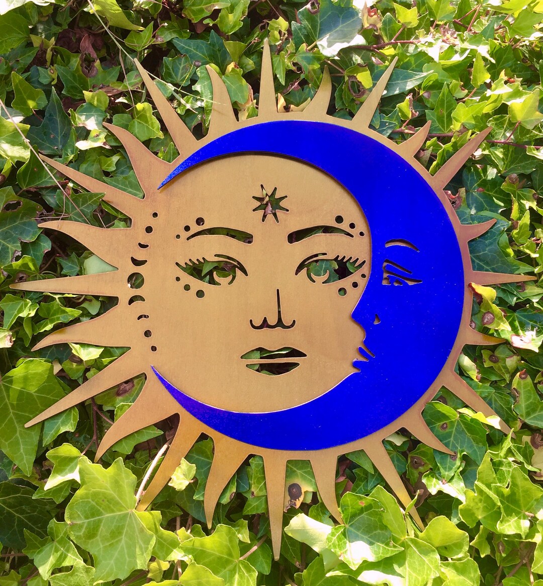 Sun & Moon SVG PNG DXF Cut File for Cnc Plasma Cutting, Routing ...