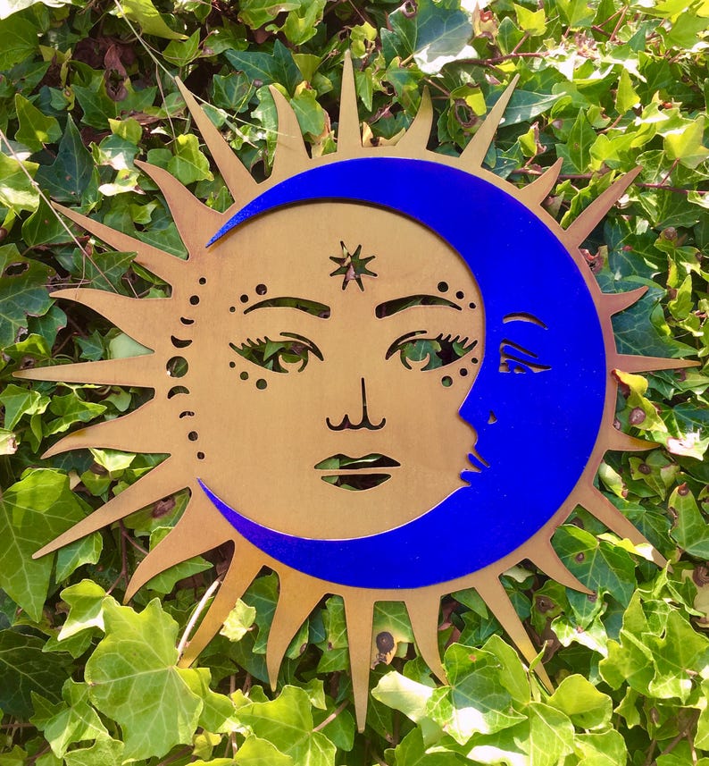 Sun & Moon SVG PNG DXF Cut File for Cnc Plasma Cutting, Routing ...