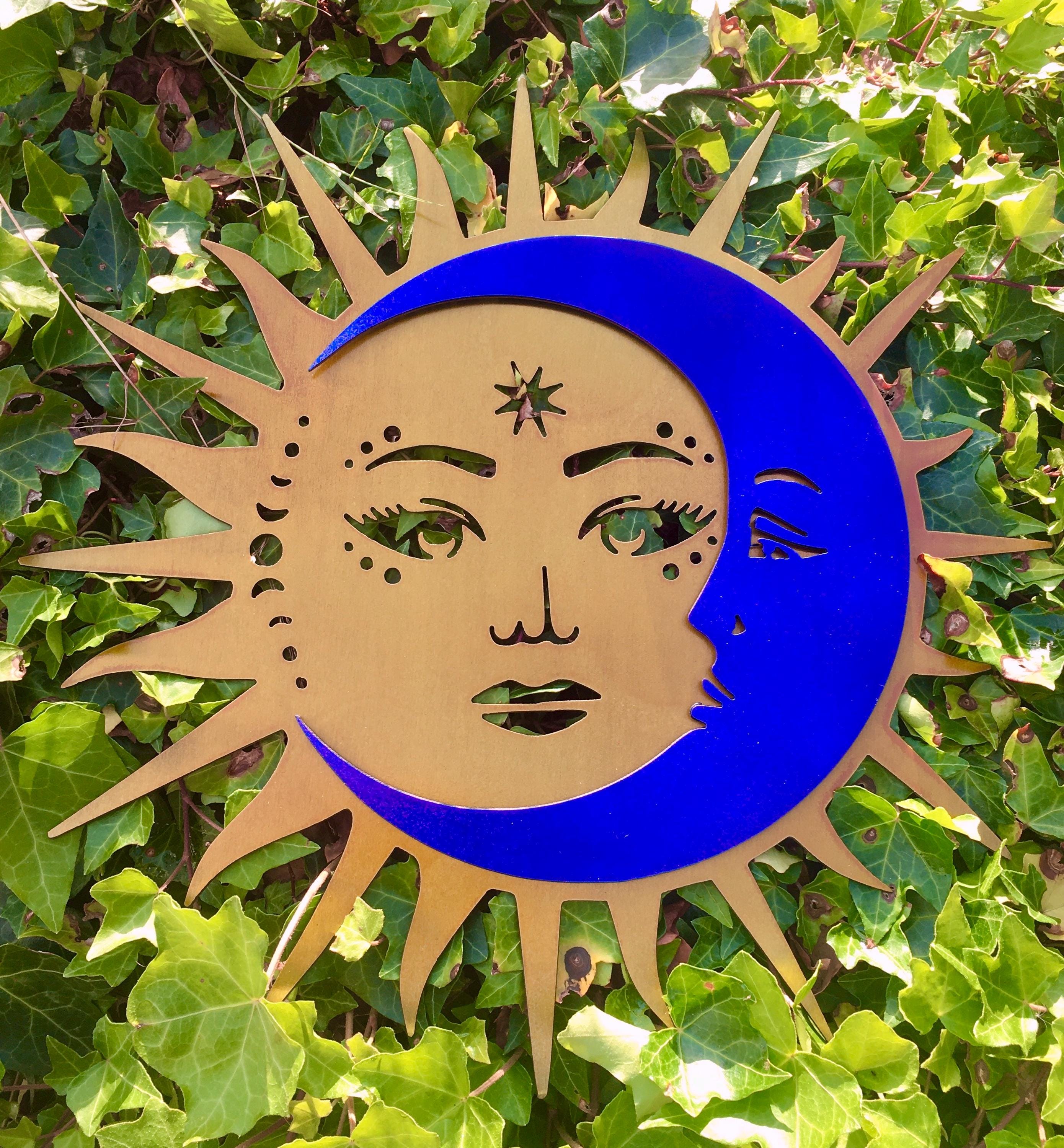 Sun & Moon SVG PNG DXF Cut File for Cnc Plasma Cutting, Routing ...