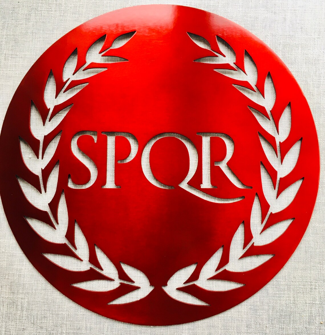 SPQR SVG DXF Cut File for Cnc Plasma Cutting, Routing, Inkscape Design ...