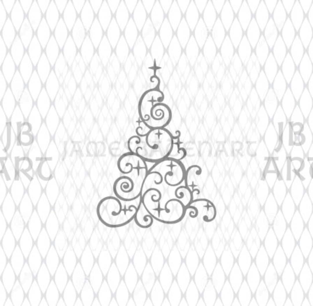 Christmas Tree SVG PNG DXF Cut File for Cnc Plasma Cutting, Routing ...