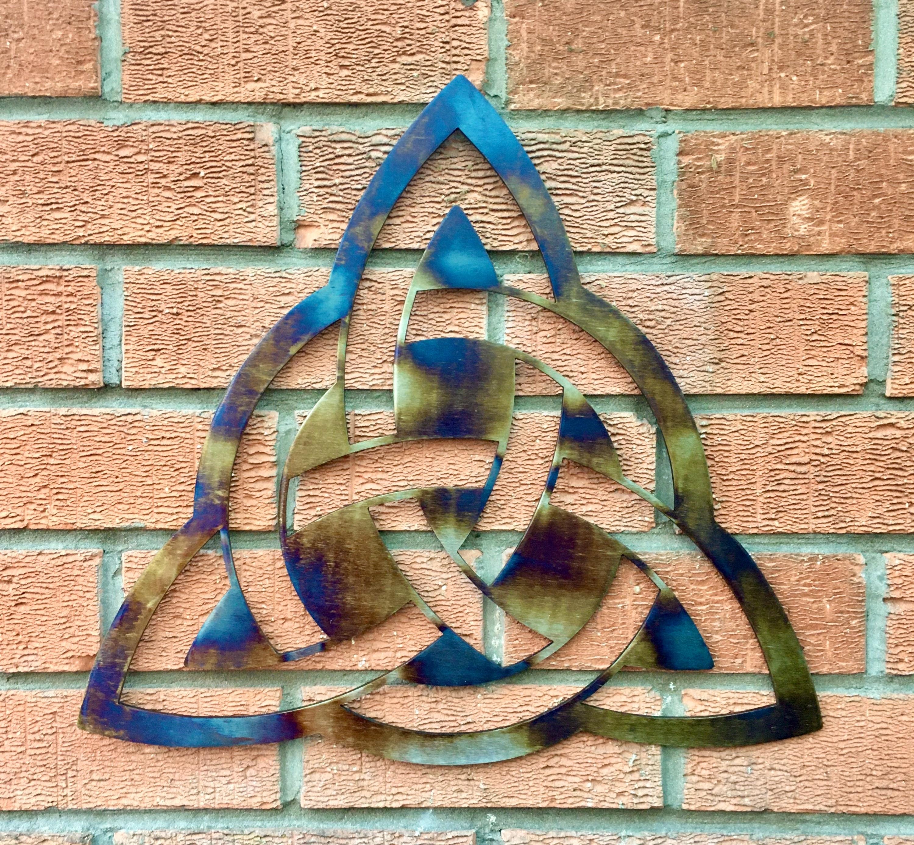 Celtic Triangle Triquetra SVG PNG DXF Cut File for Cnc Plasma Cutting ...