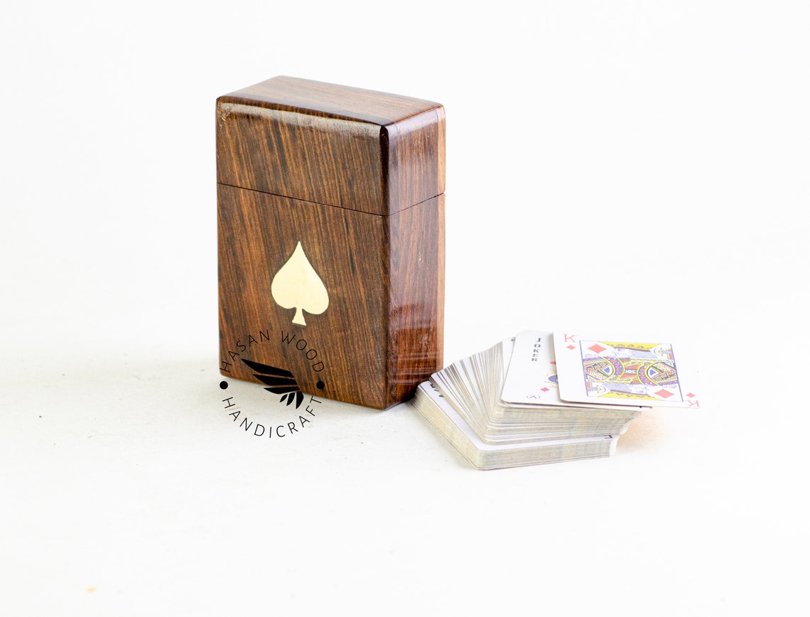 The Turf Club Playing Card Set in Hand-crafted Wooden Box each Deck ...