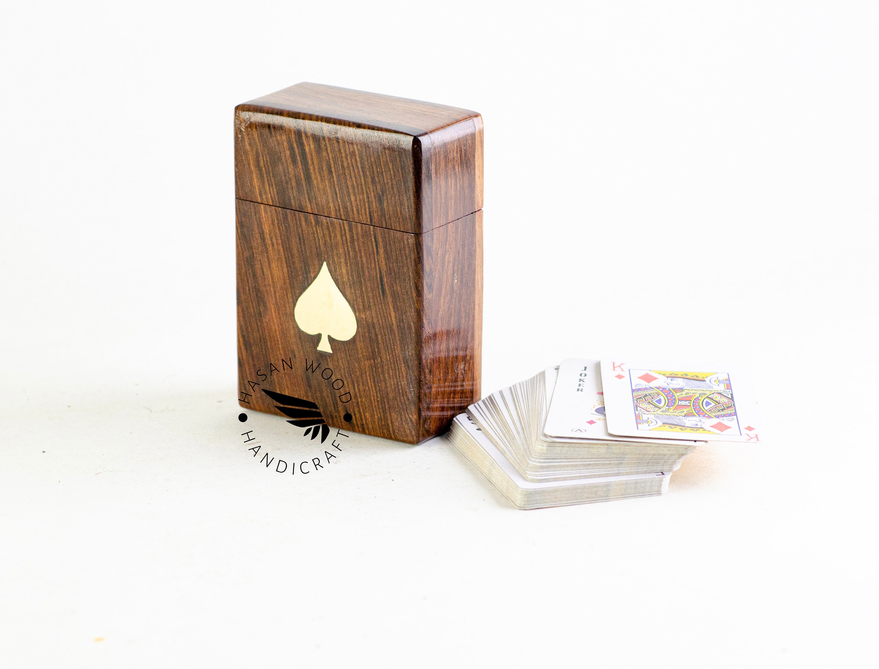 The Turf Club Playing Card Set in Hand-crafted Wooden Box each Deck ...
