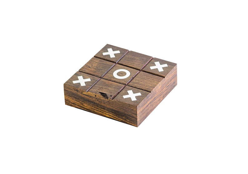 5x5 Tic Tac Toe Box With Glass Lid Coffee Table Game Family Board Games ...