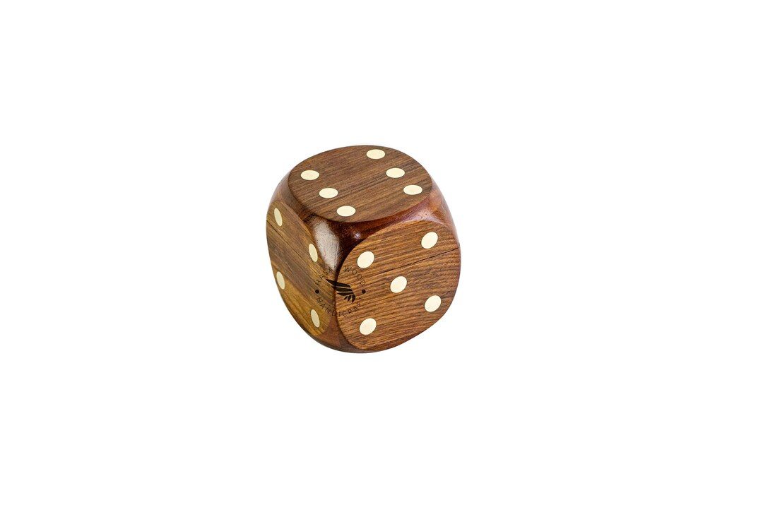 Wooden Dice Box Dice Shape Wood Store Wood Dices Ladder Game Complete ...