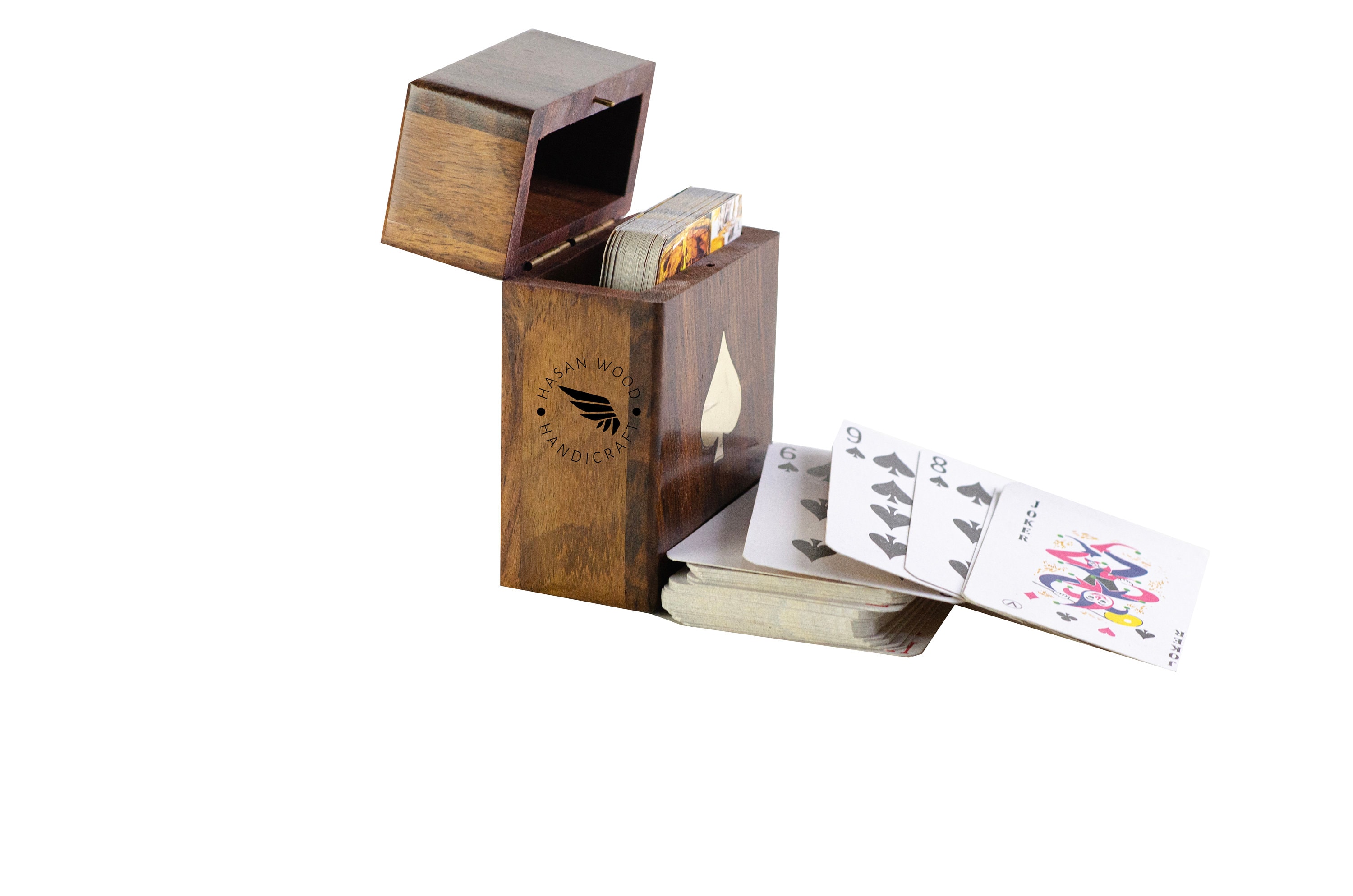 The Turf Club Playing Card Set in Hand-crafted Wooden Box each Deck ...