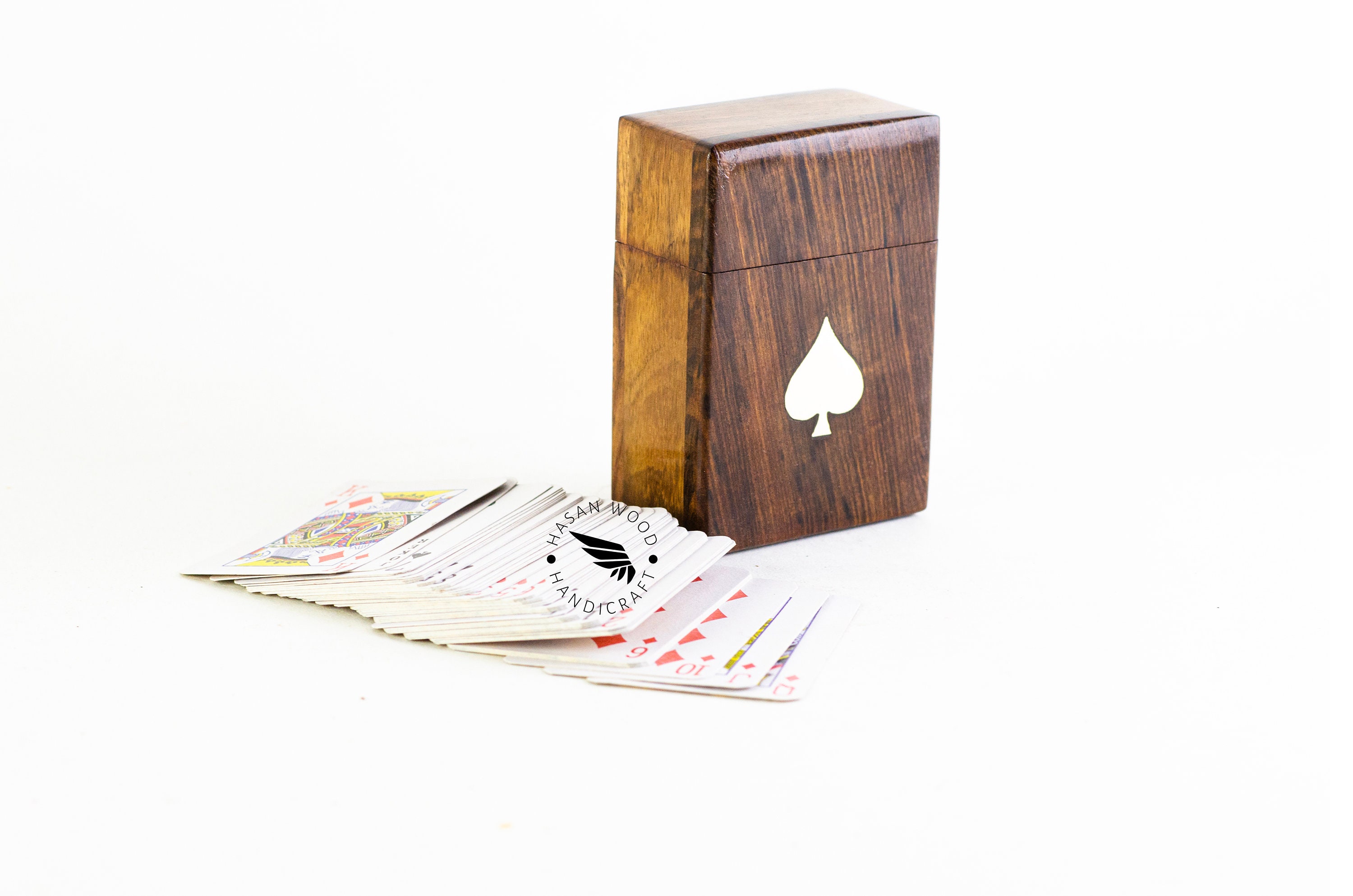 The Turf Club Playing Card Set in Hand-crafted Wooden Box each Deck ...