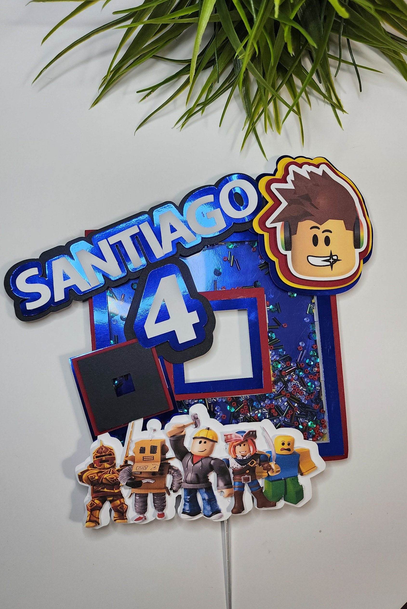 Adorno De Pastel De Roblox Niño De Adorno De Pastel Agitador - Etsy