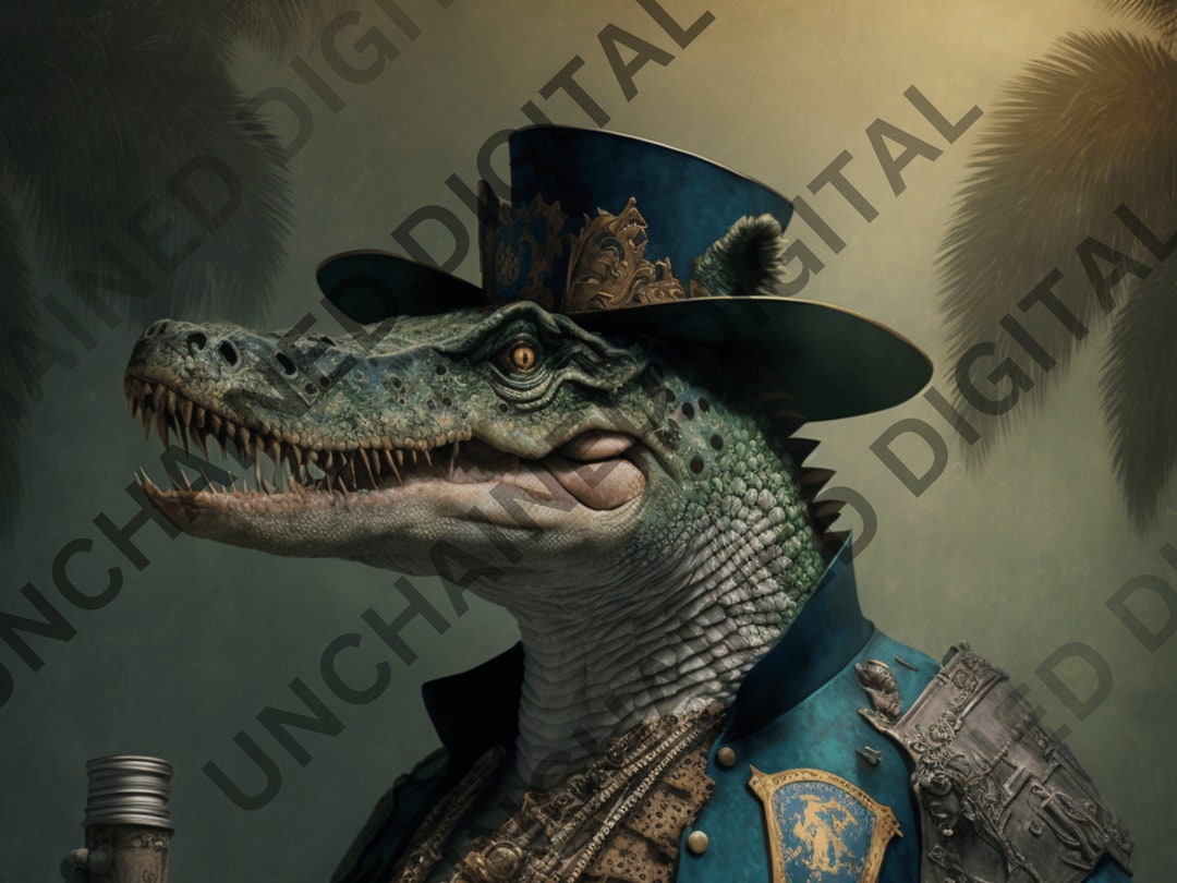 Bayou Bob's Voodoo Parley Alligator - Digital Art Prints - Printable ...
