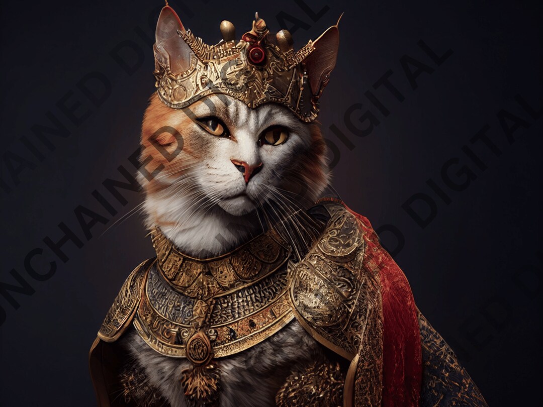 Calico Queen of Sheba - Digital Art Printable - Gifts for Cat Lovers ...