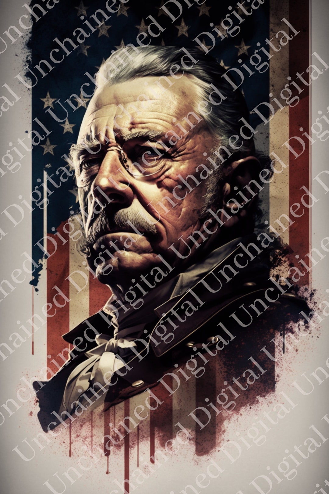 President Theodore Roosevelt - XXVI - Digital Art - Printable Wall Art ...
