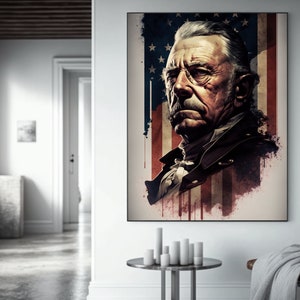 President Theodore Roosevelt Profile of a Rough Rider Digital Art ...