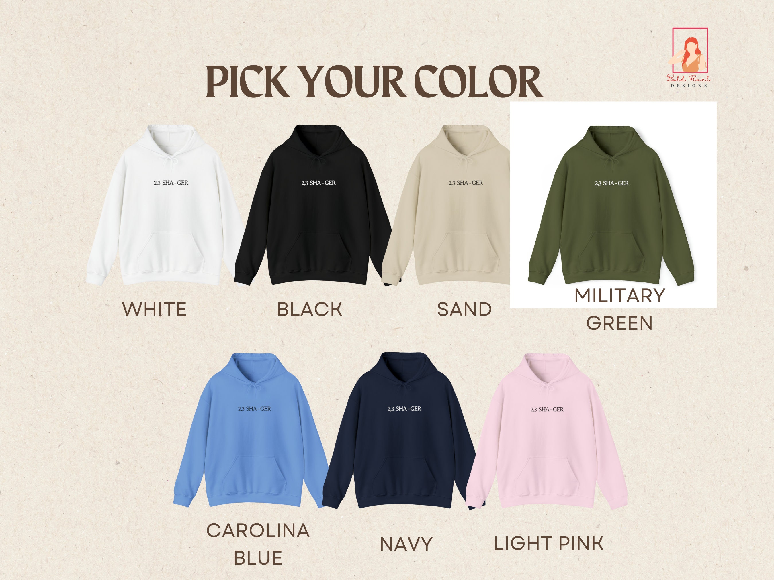 2,3 Sha-ger IDF Hebrew Iconic Command Hoodie Support Israel Military ...