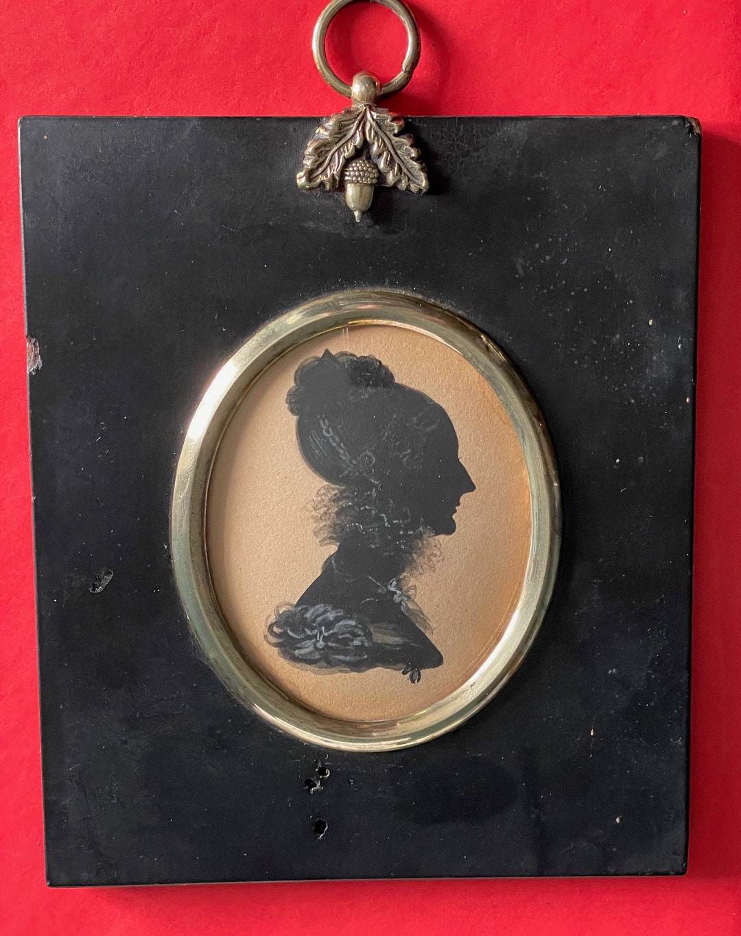 George Atkinson, Painted Silhouette of a Lady - Etsy
