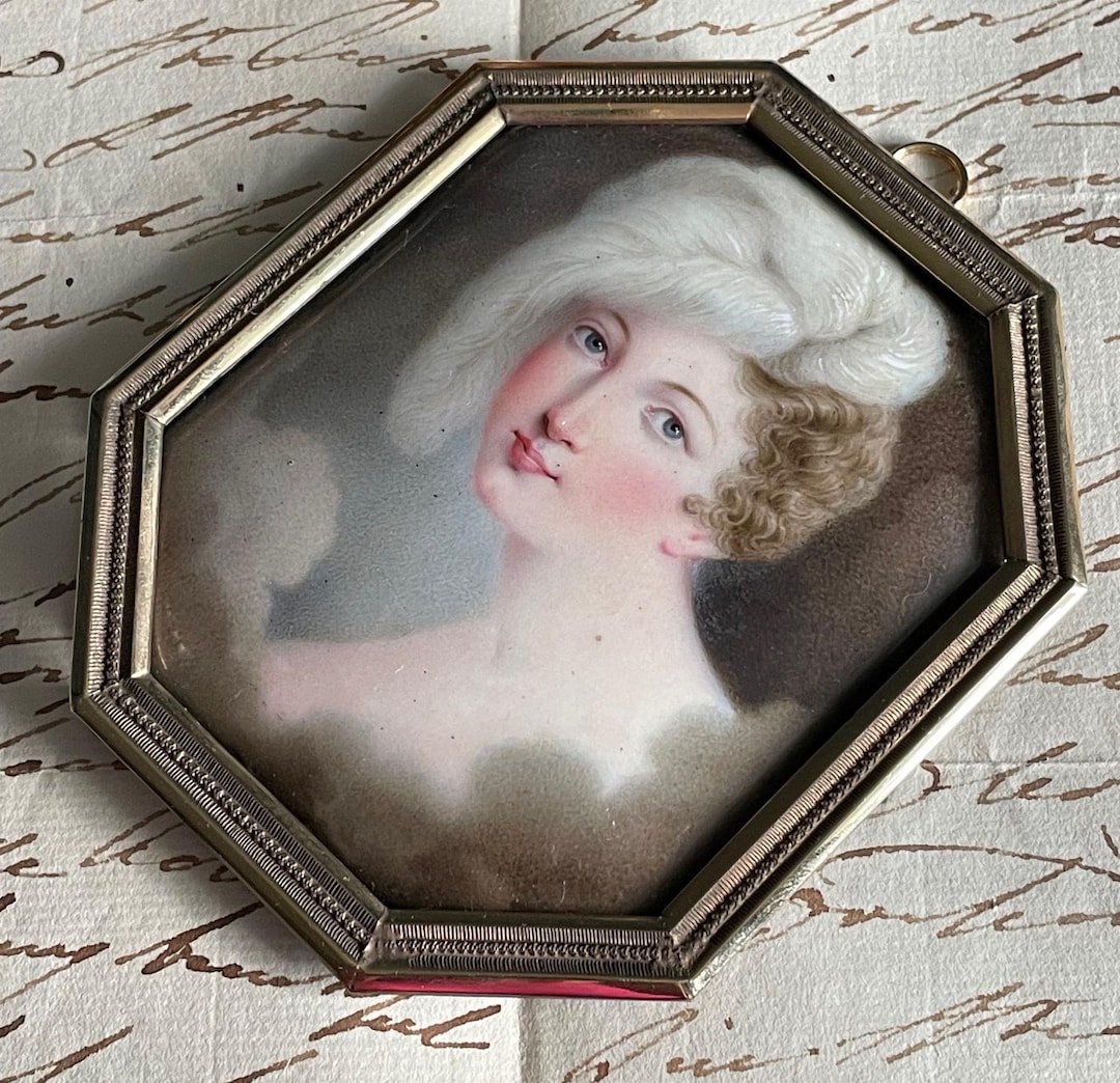 Enamel Portrait of Princess Charlotte by Henry Pierce Bone - Etsy