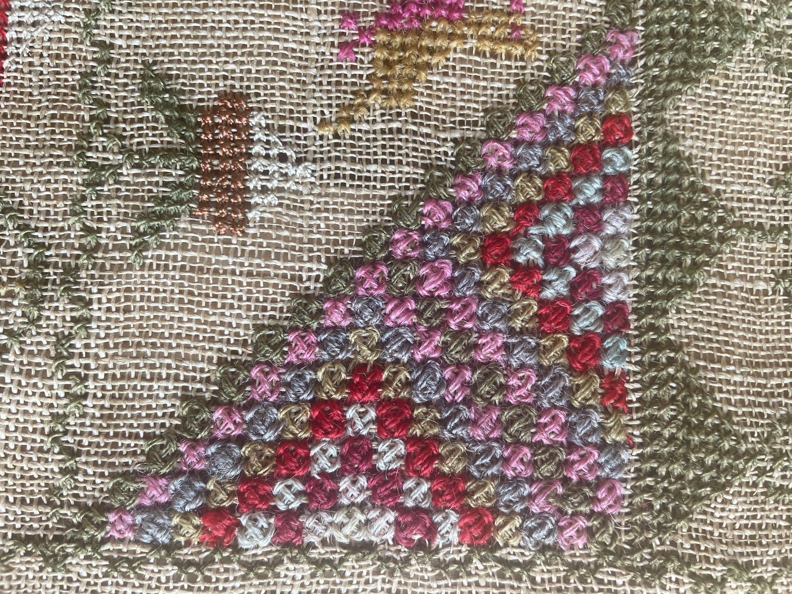 Antique Reproduction Sampler Chart, Cross Stitch Sampler Chart ...