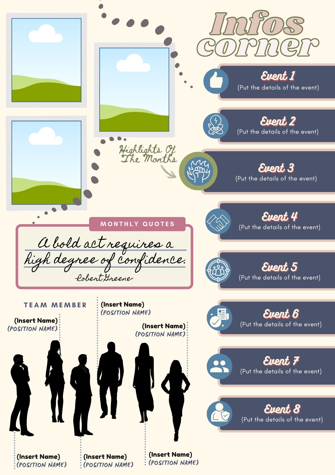 Infos Corner Online Information Board - Etsy