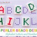 Perler Beads Alphabet and Numbers Template, DIY Craft (PDF Pattern) - Etsy