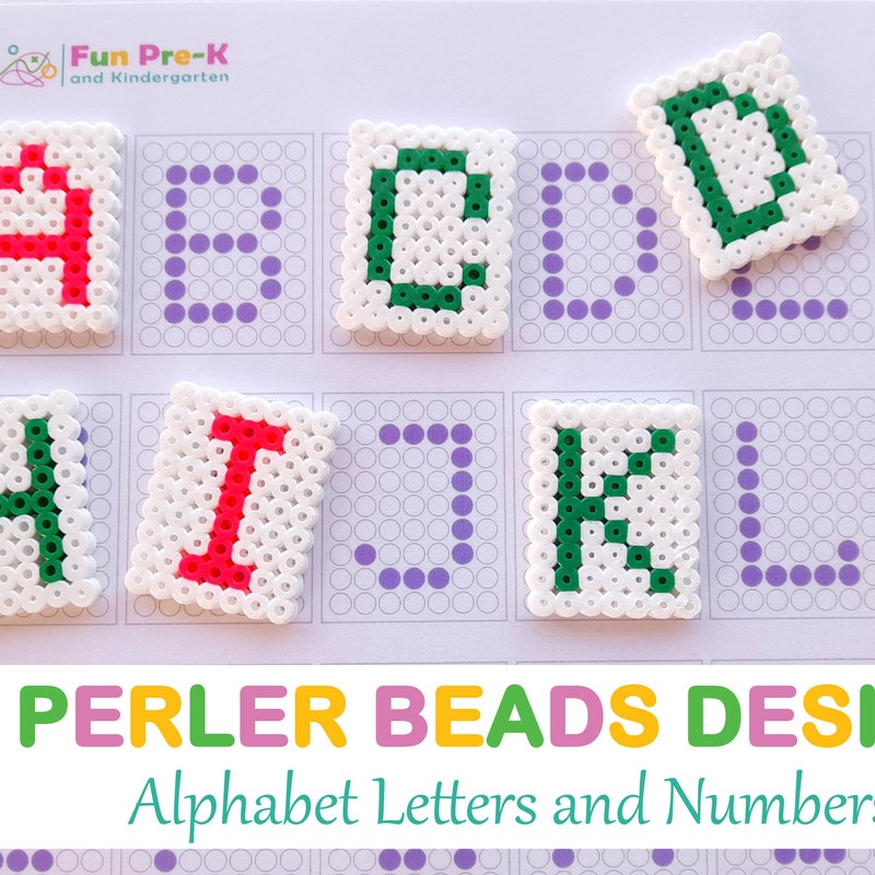 Pixel Letter Beads - Etsy