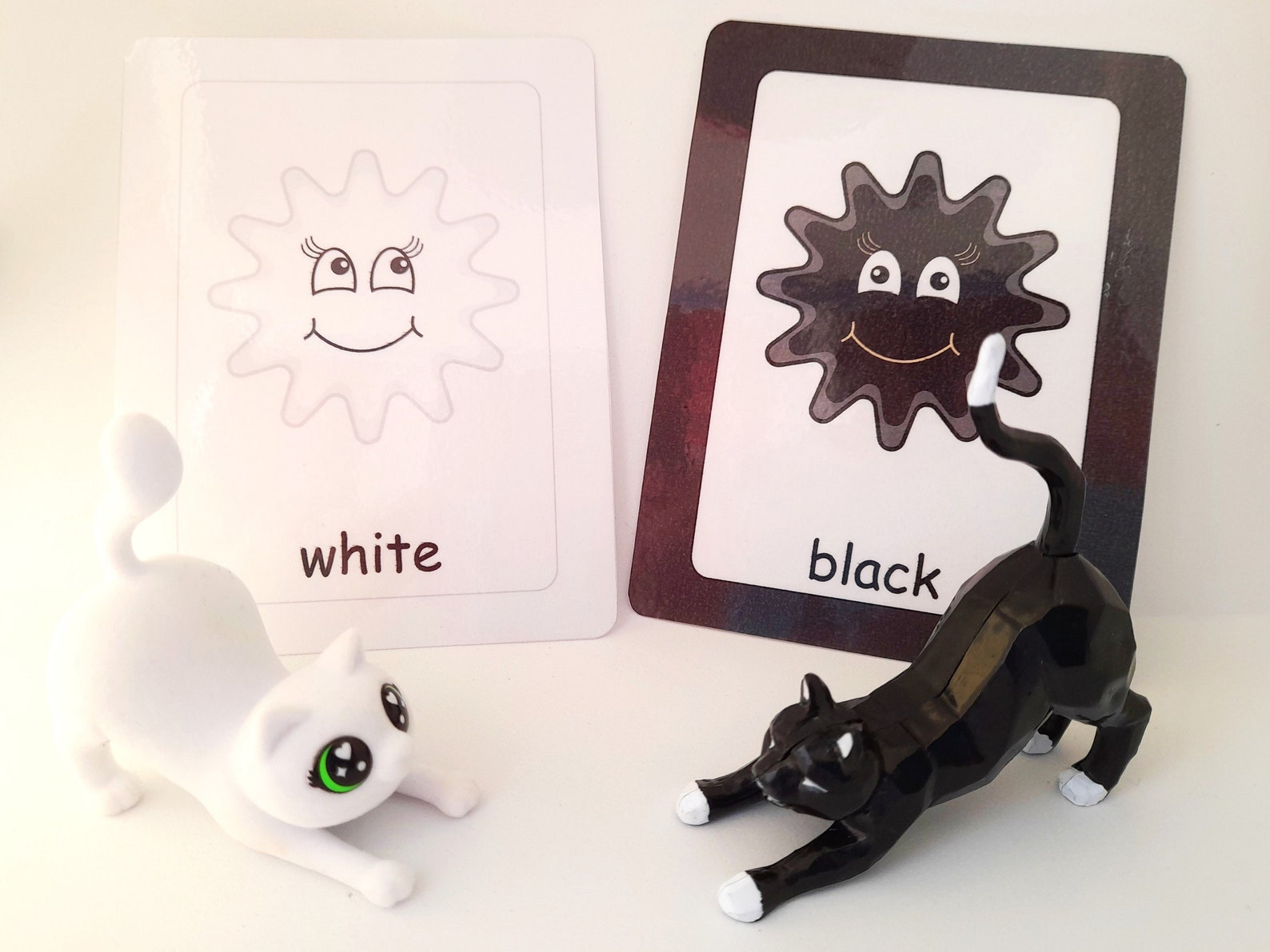 Smiley Colour Cards/posters, 12 Colours, Classroom Decor, ESL ...