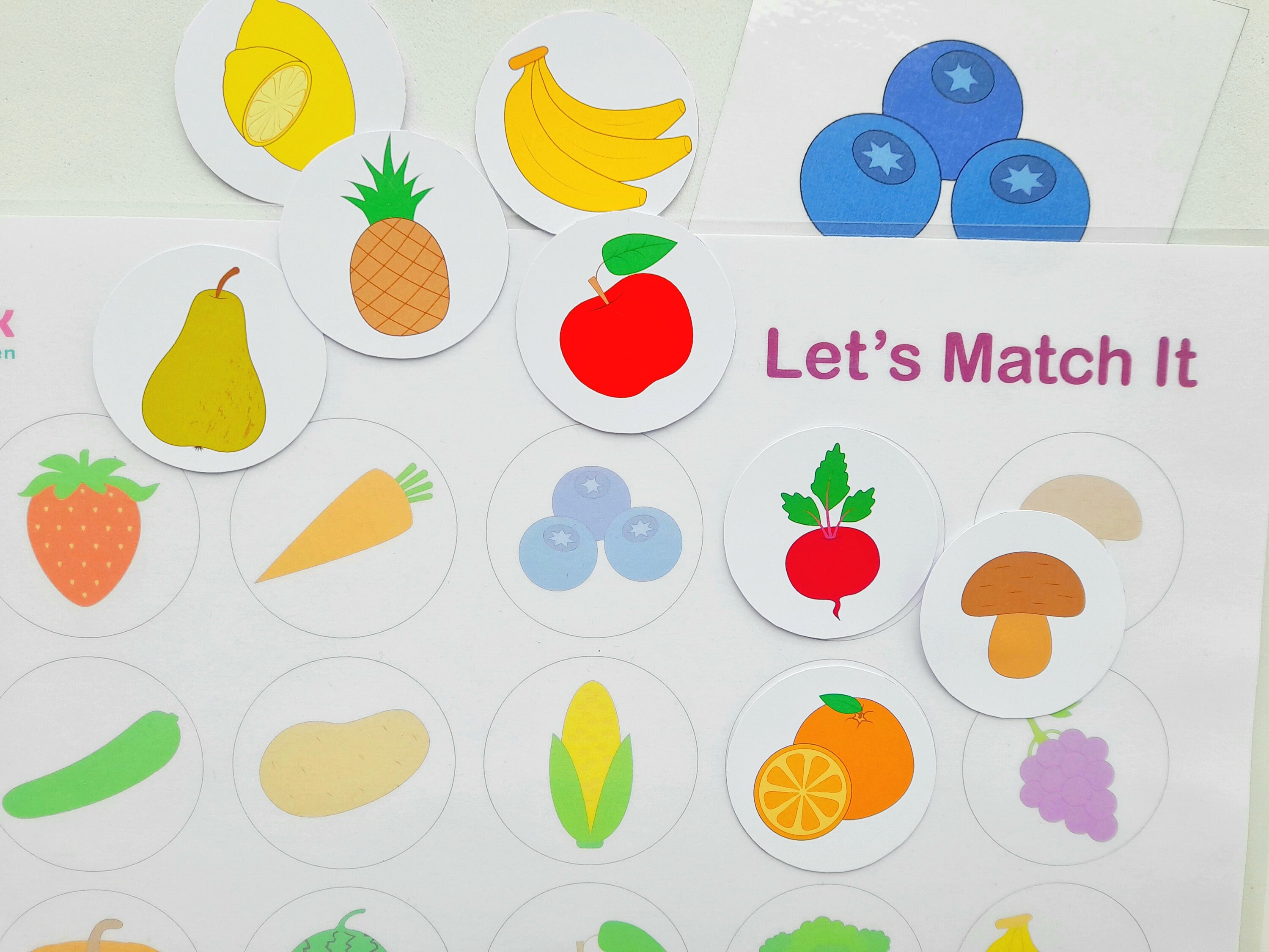 Fruits, Vegetables, Berries Flashcards, Preschool Kindergarten ...