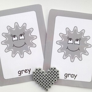 Smiley Colour Cards/posters, 12 Colours, Classroom Decor, ESL ...