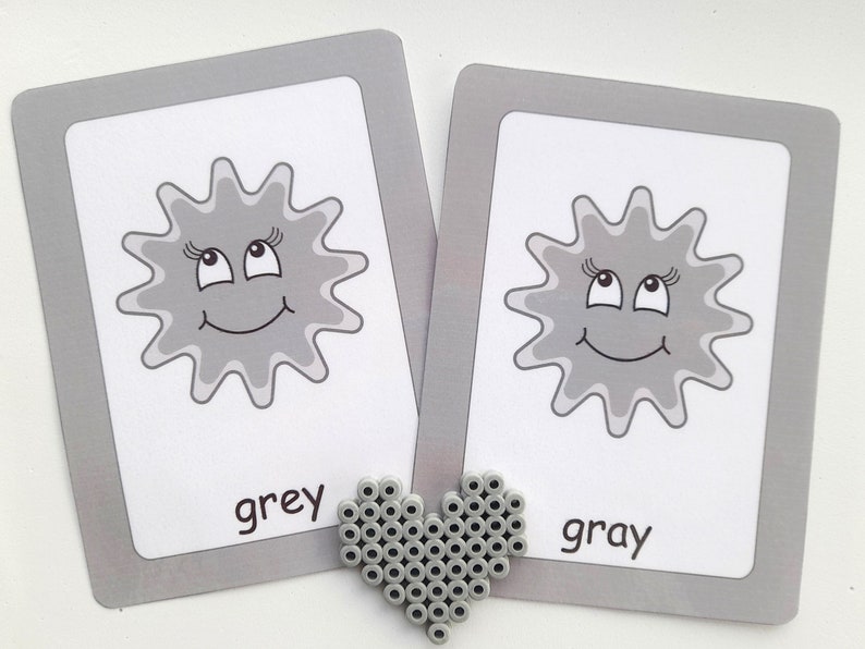 Smiley Colour Cards/posters, 12 Colours, Classroom Decor, ESL ...