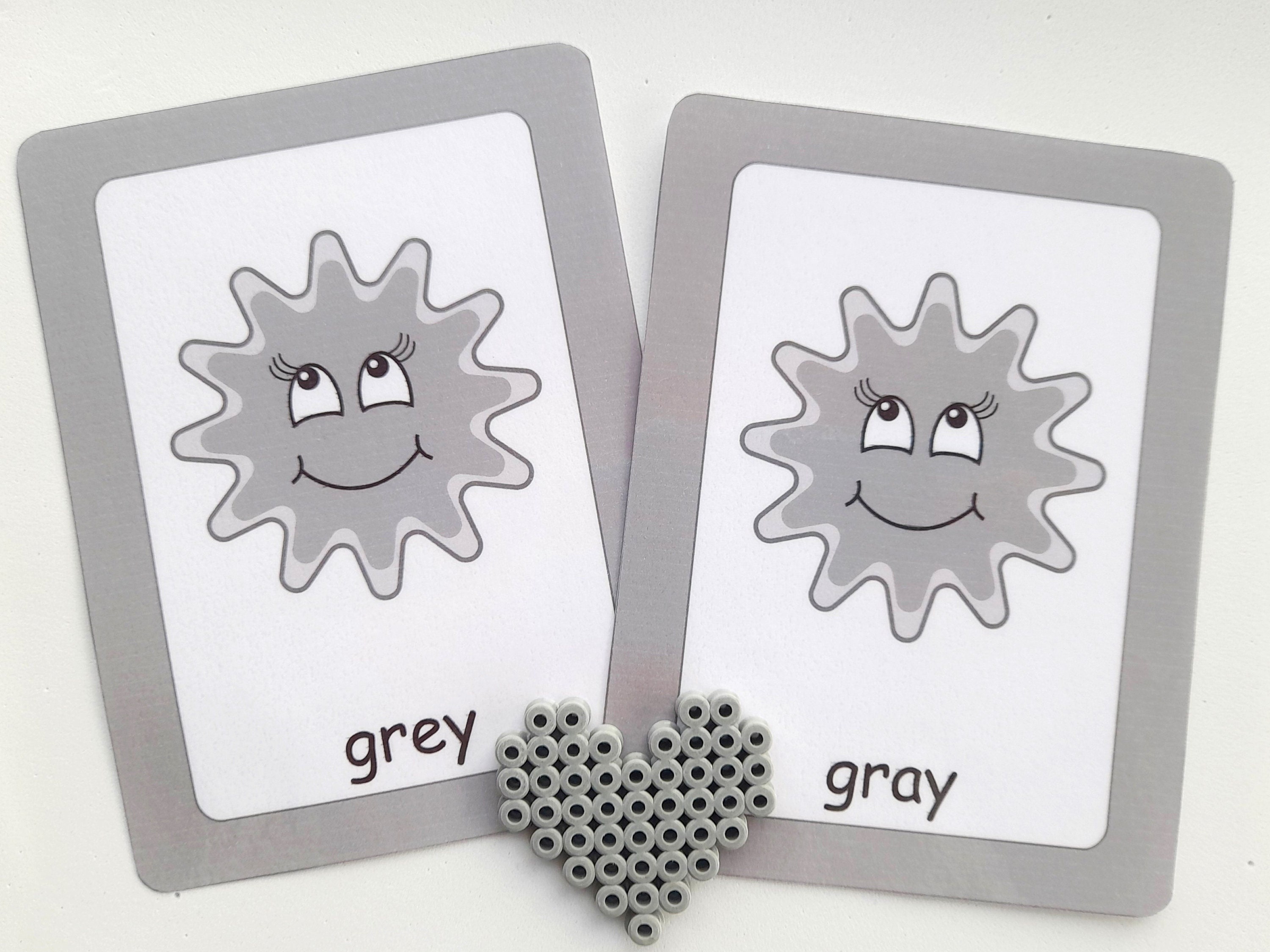 Smiley Colour Cards/posters, 12 Colours, Classroom Decor, ESL ...