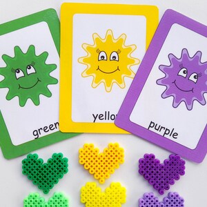 Smiley Colour Cards/posters, 12 Colours, Classroom Decor, ESL ...