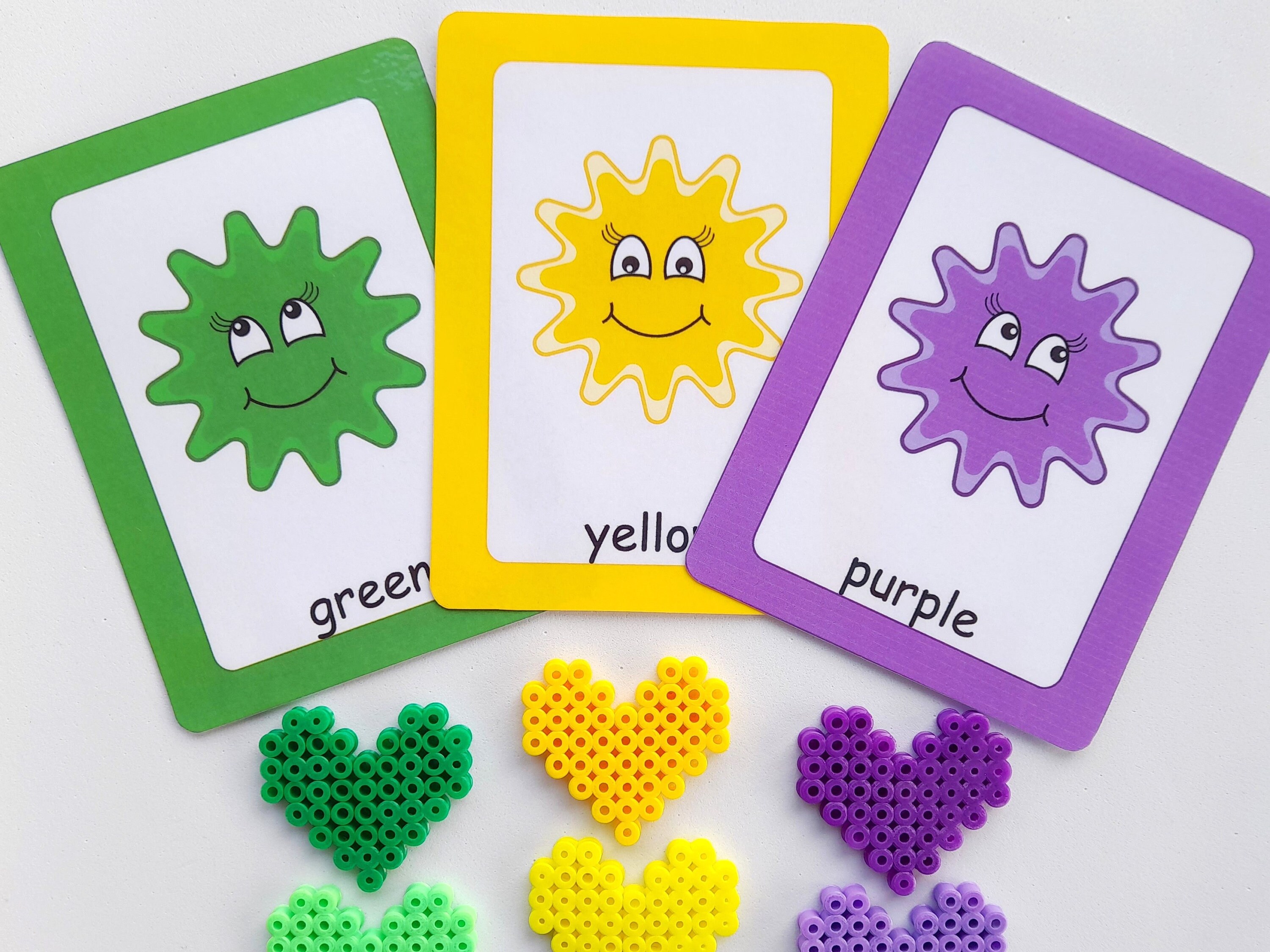 Smiley Colour Cards/posters, 12 Colours, Classroom Decor, ESL ...