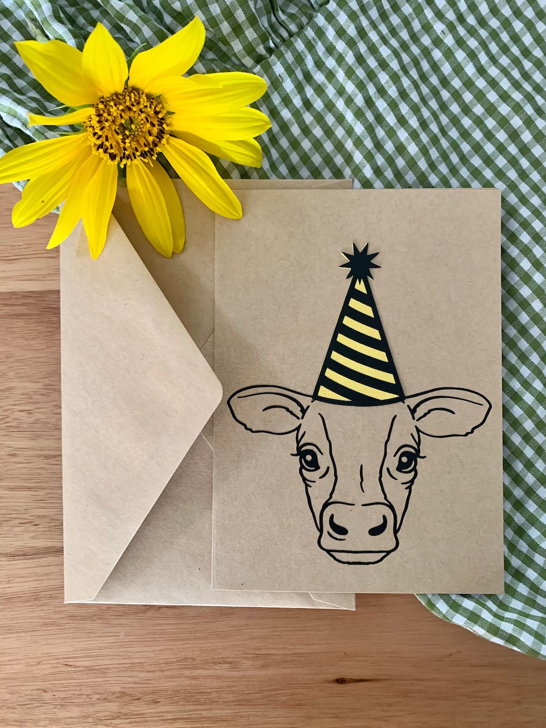 Cow Birthday Card FREE Shipping Within Australia - Etsy