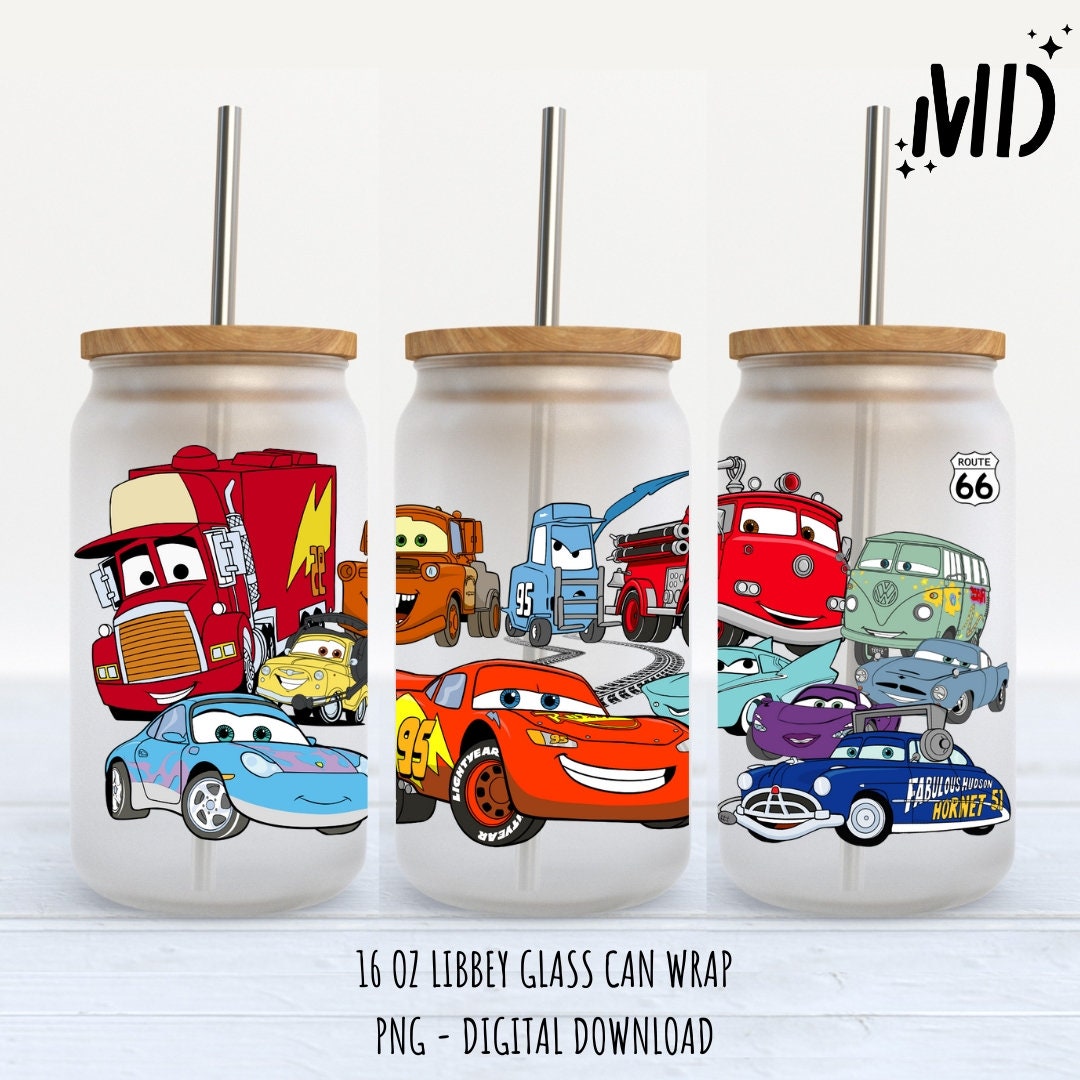 Cars Libbey 16oz - Sublimation Design - Sublimation Design Digital ...