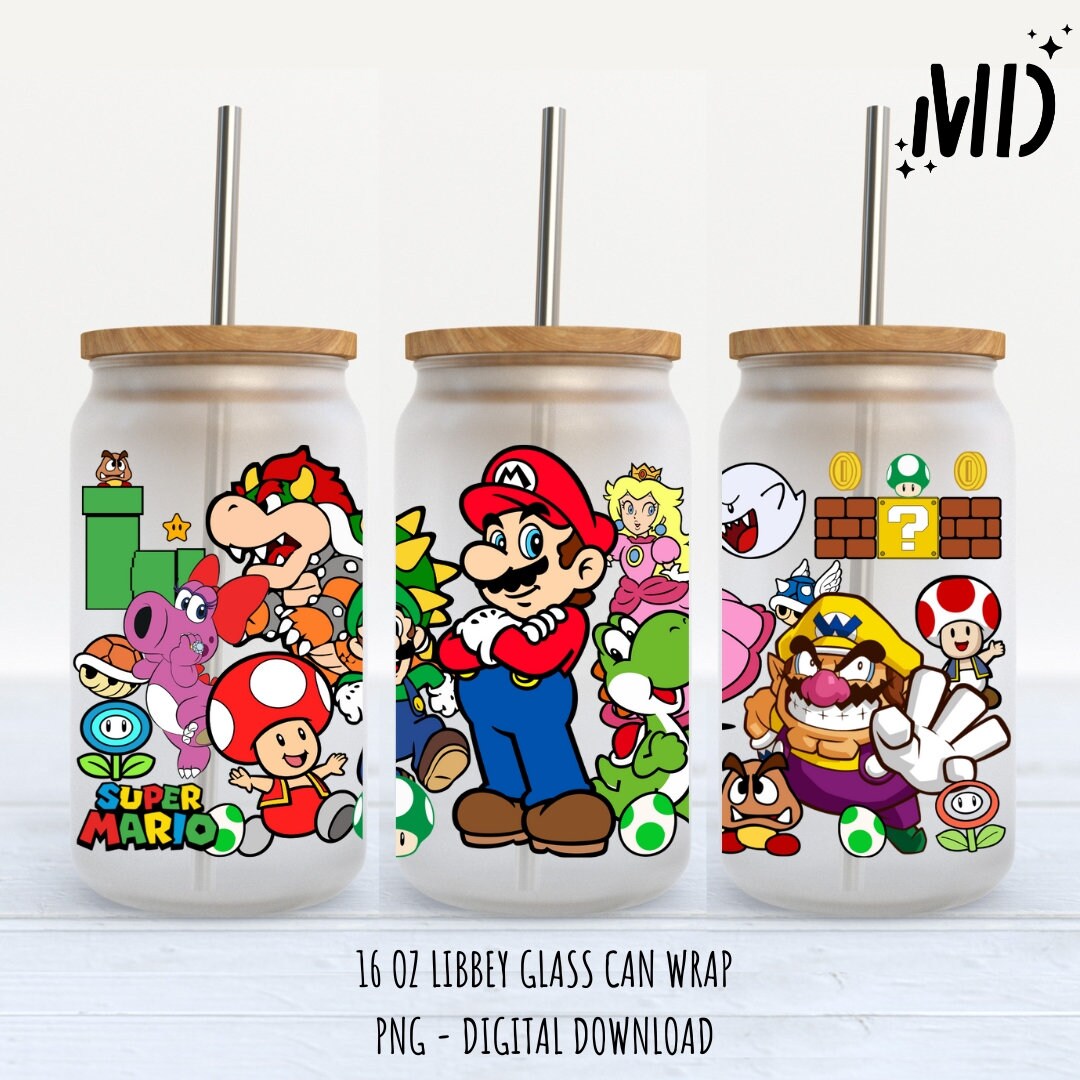 Cartoon Libbey 16oz, Super Cartoon Glass Can 16oz - Etsy