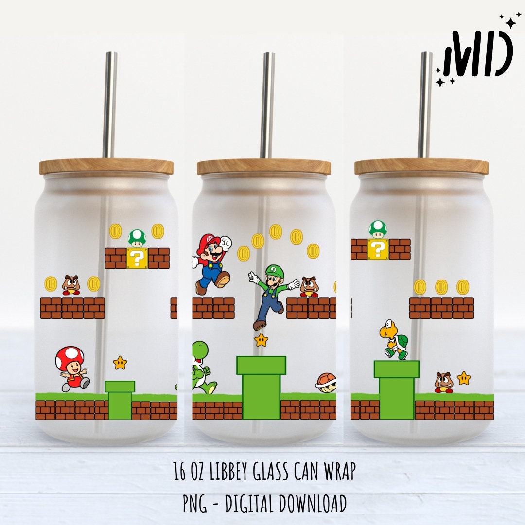 Cartoon Libbey 16oz, Super Cartoon Glass Can 16oz - Etsy