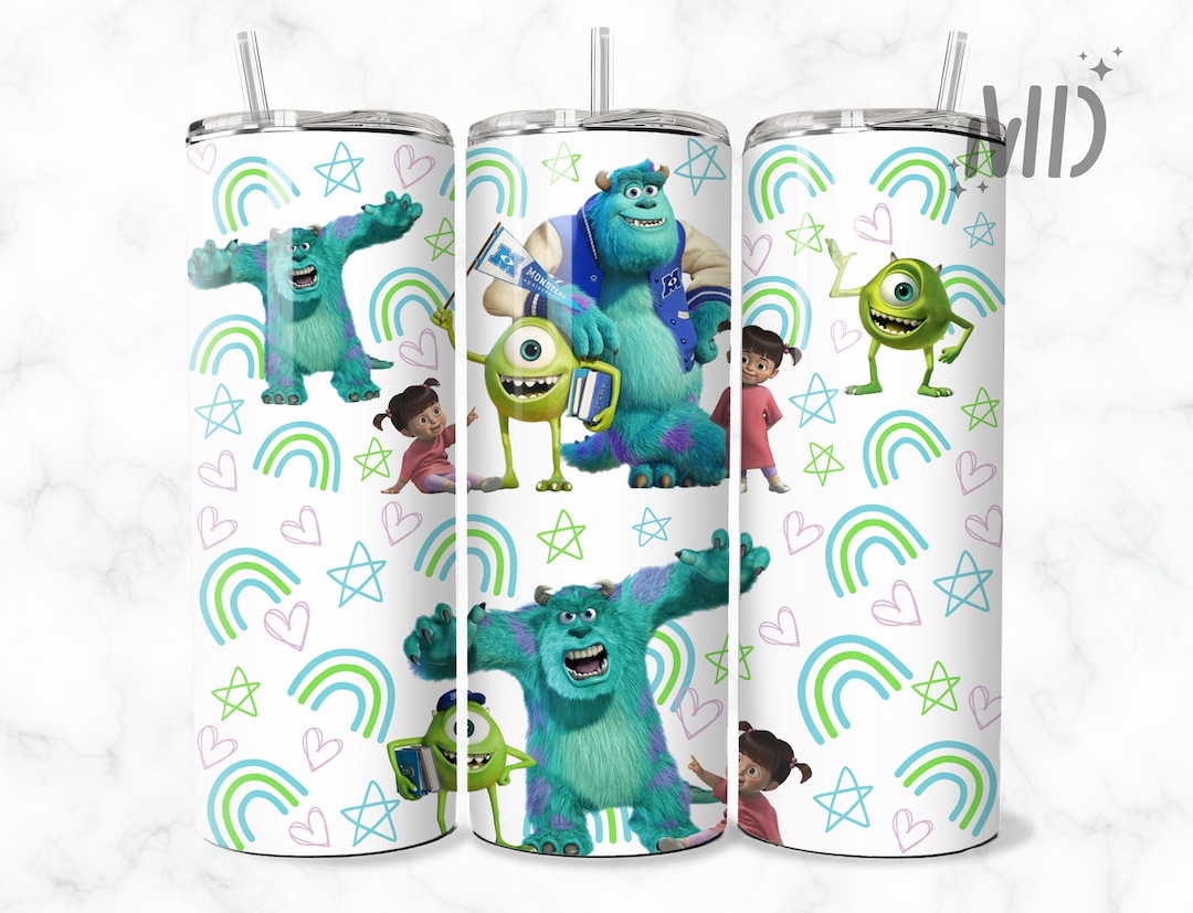 Monsters Tumbler Wrap - 20oz Straight Skinny Wrap - Sublimation Design ...