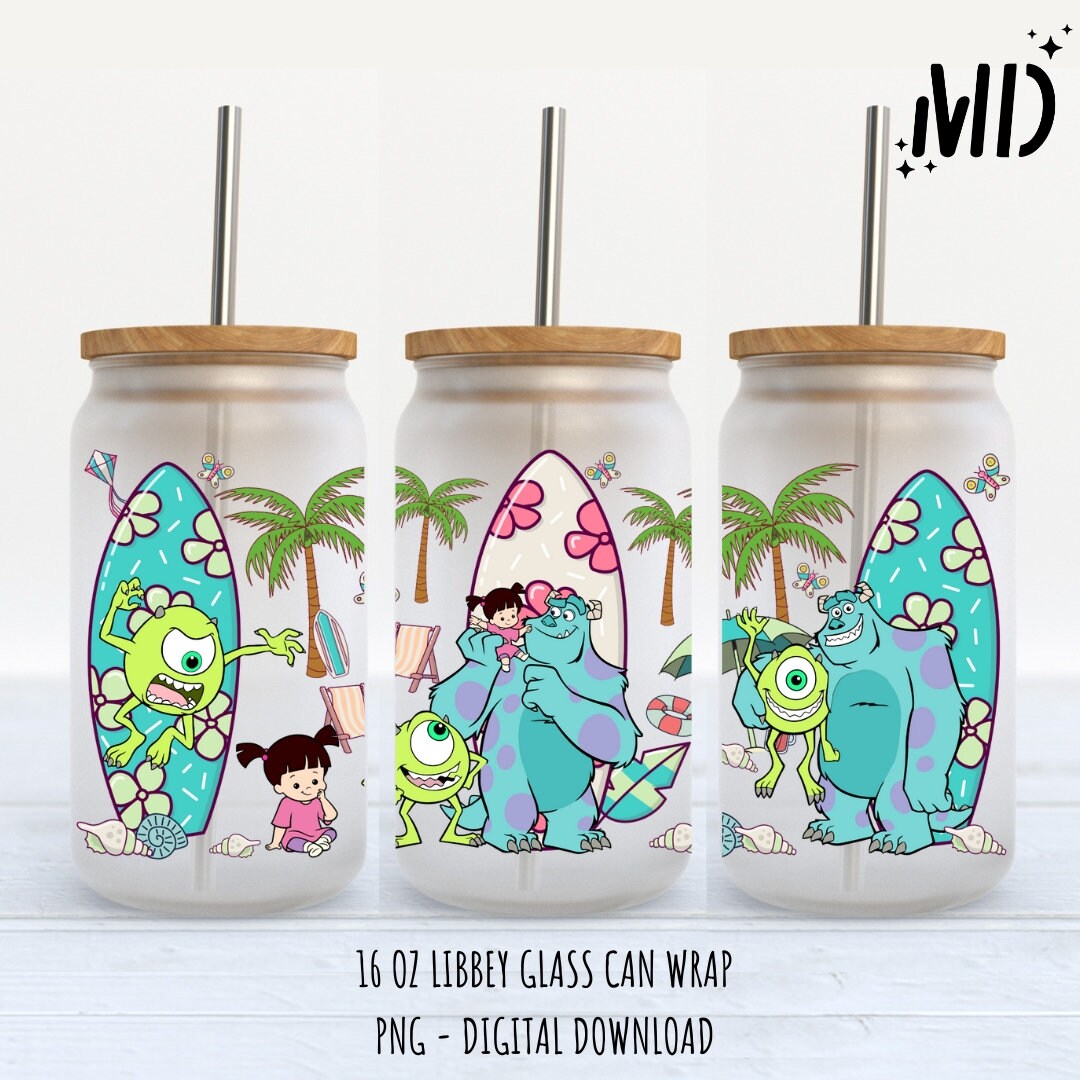 Monsters Libbey 16oz - Sublimation Design - Sublimation Design Digital ...