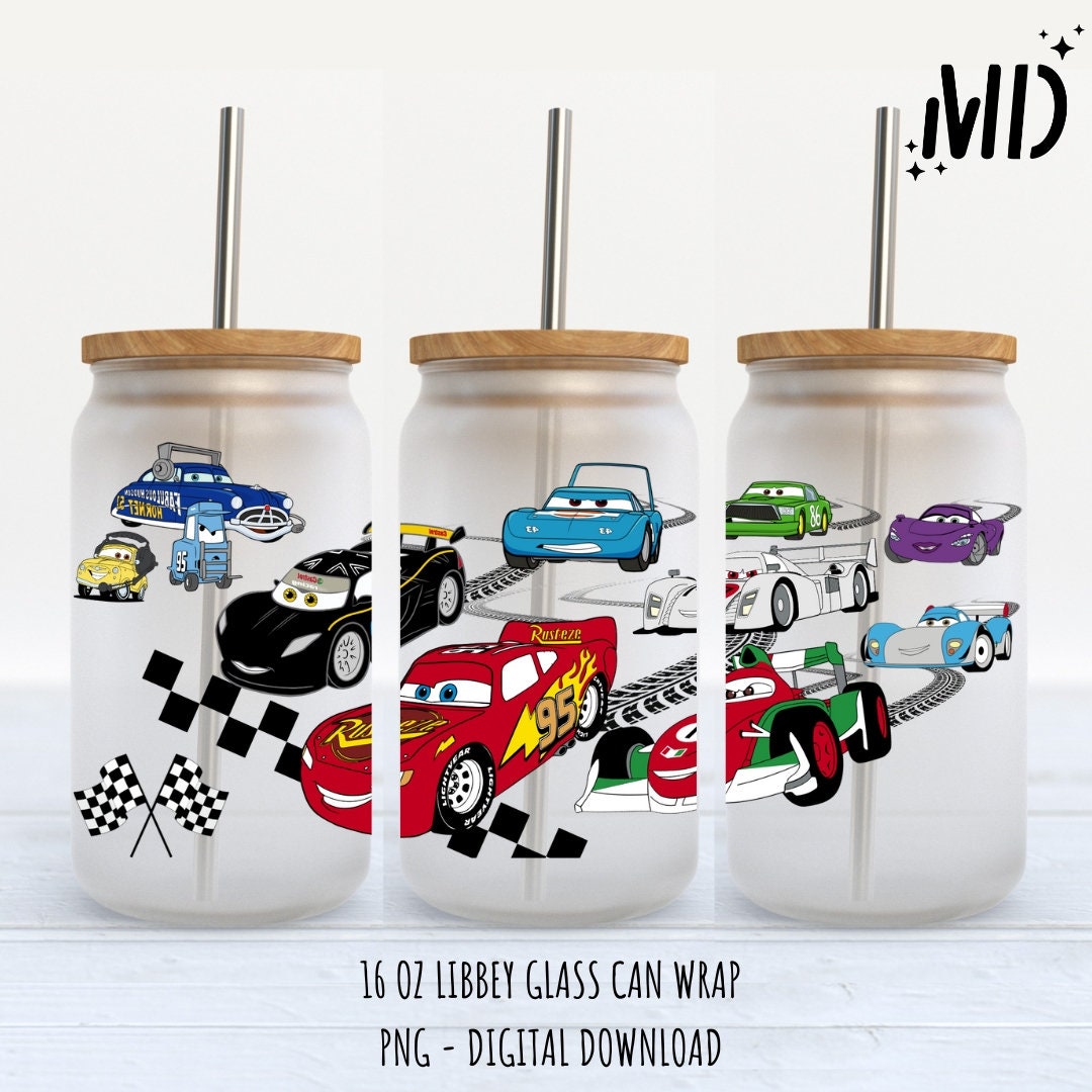 Cars Libbey 16oz - Sublimation Design - Sublimation Design Digital ...