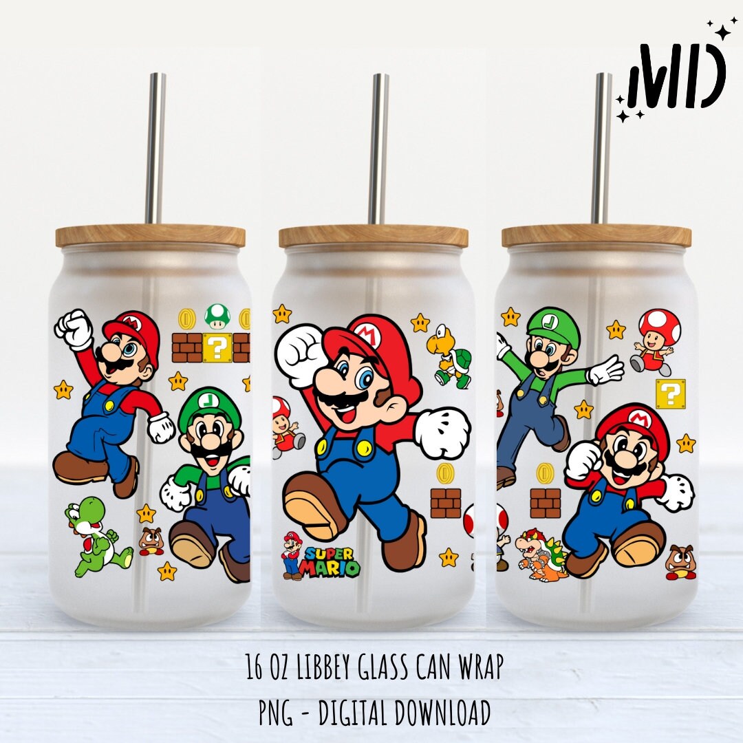 Cartoon Libbey 16oz, Super Cartoon Glass Can 16oz - Etsy