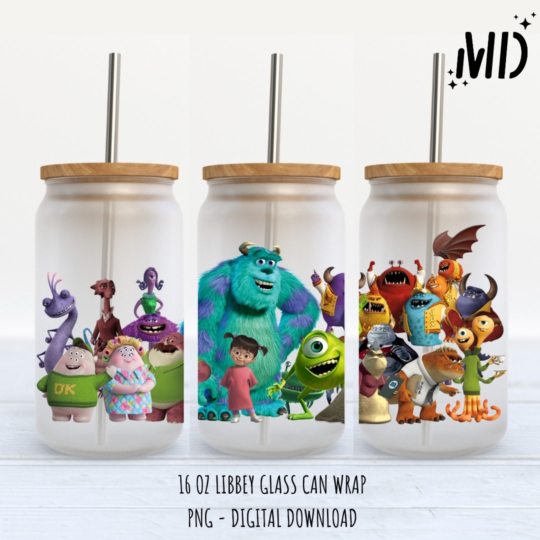 Monsters Libbey 16oz - Sublimation Design - Sublimation Design Digital ...
