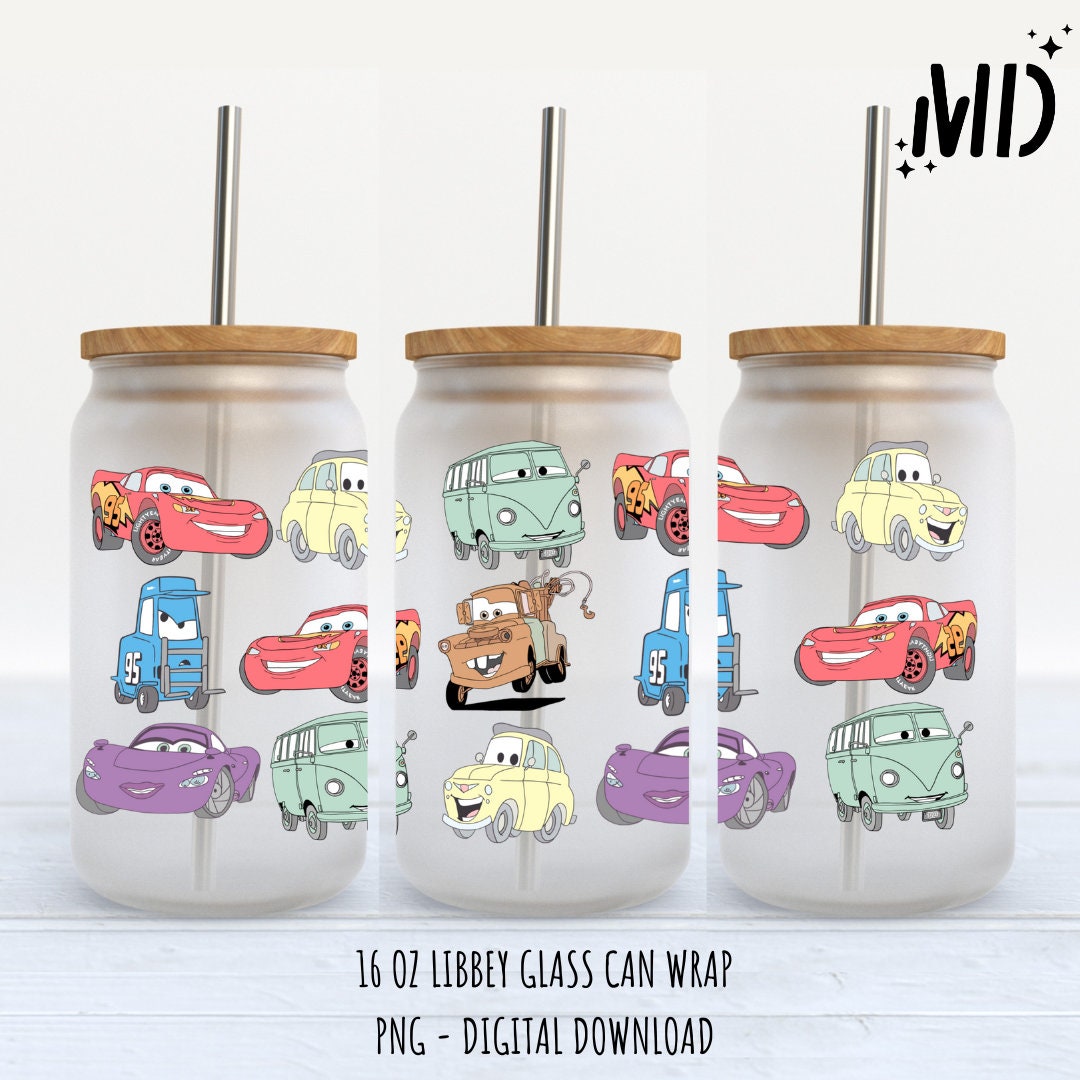 Cars Libbey 16oz - Sublimation Design - Sublimation Design Digital ...